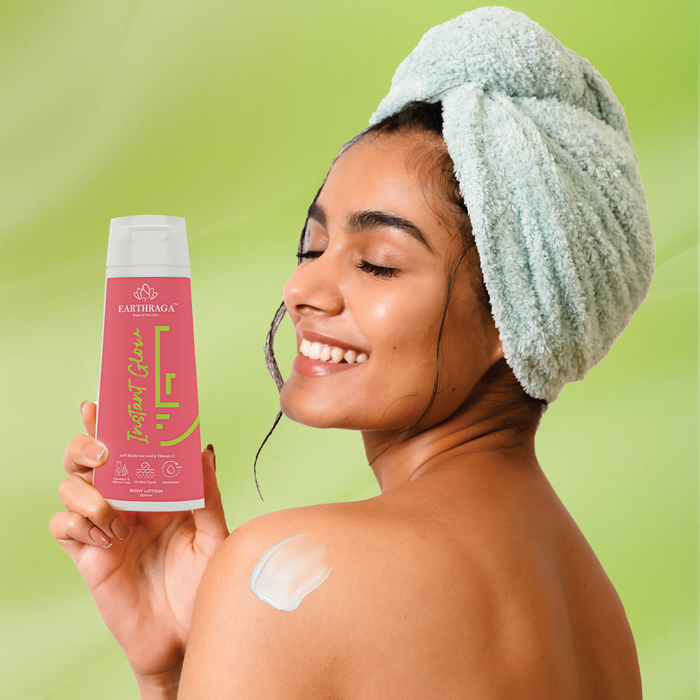 Earthraga Instant Glow Body Lotion | Glow-Boosting Moisturizer with ...
