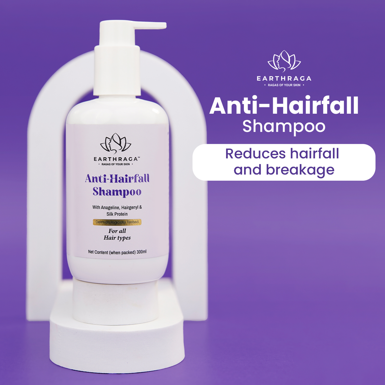 Earthraga Anti-Hair Fall Shampoo | Sulphate-Free Mild Hair Shampoo ...