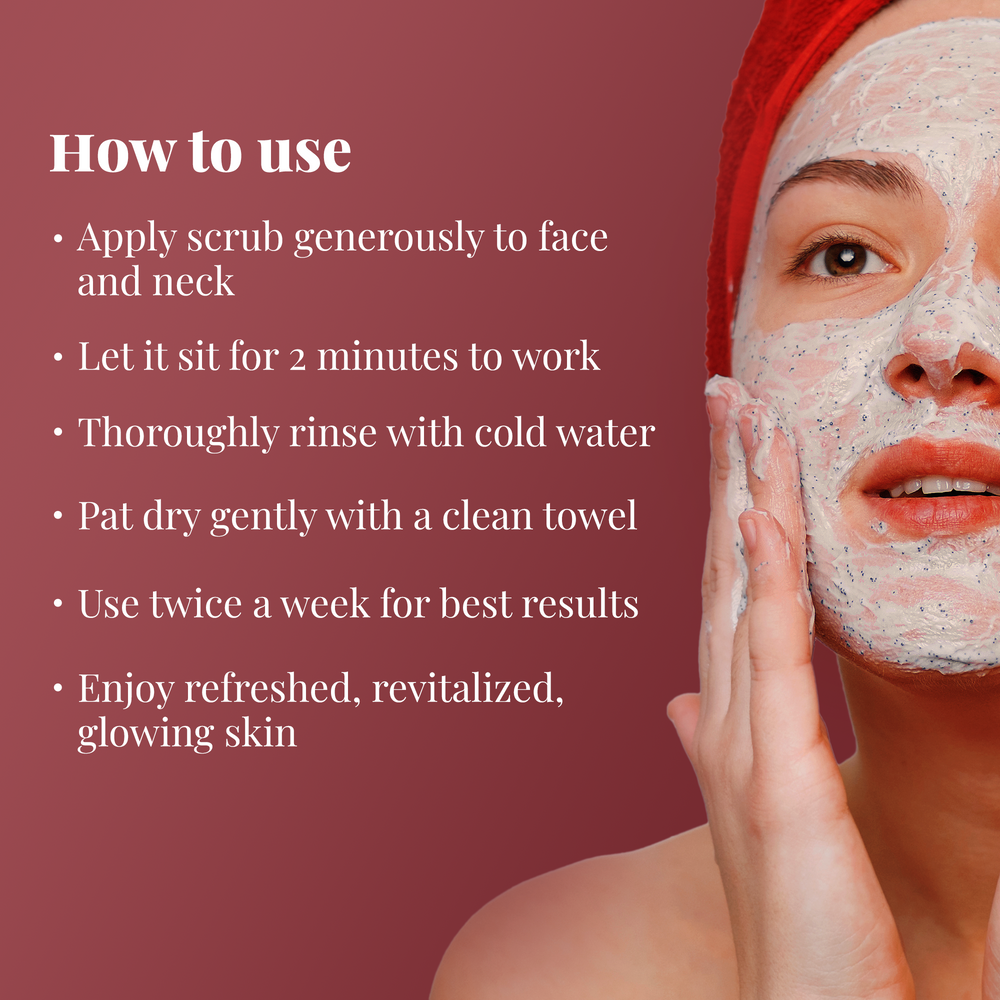 Organic Face Scrub With Hyaluronic Acid & Retinol | Earthraga